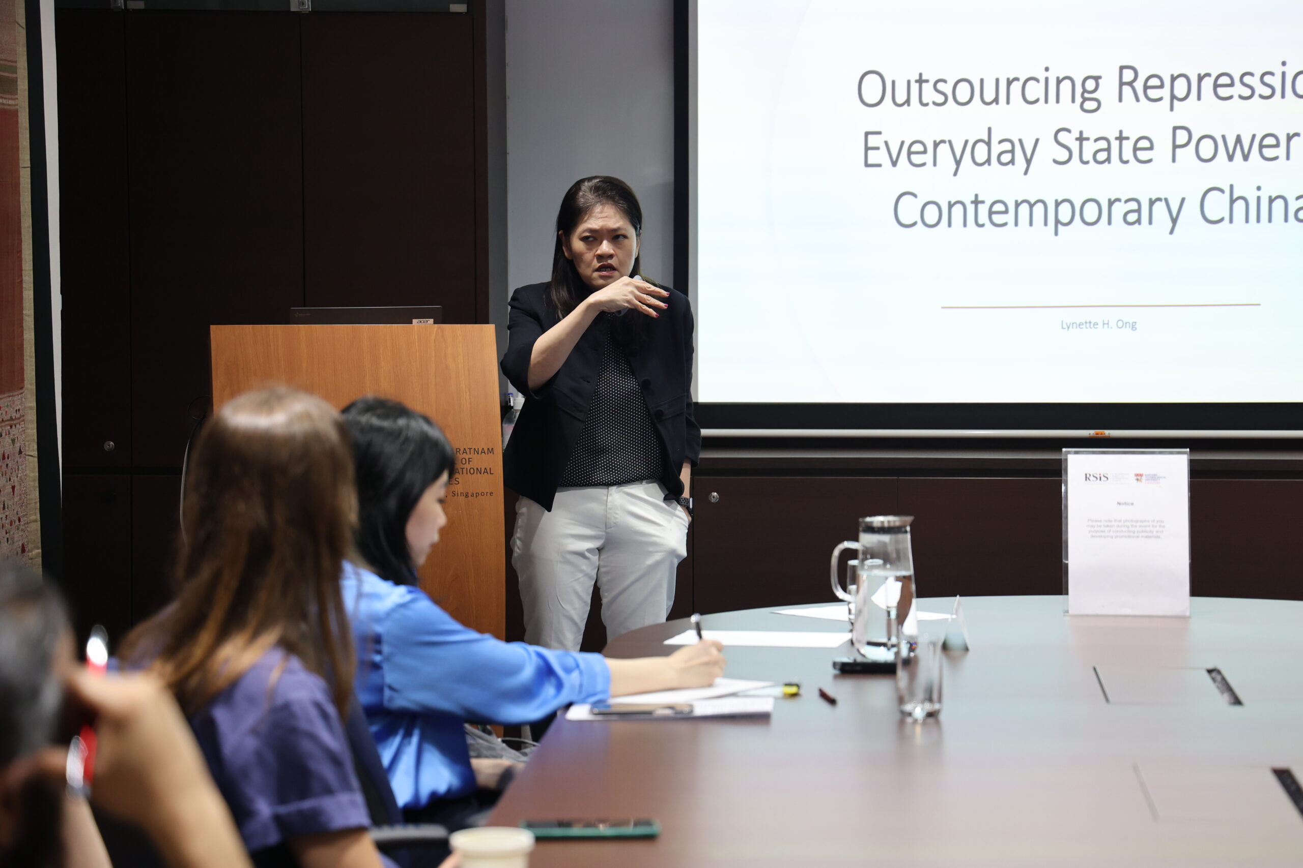 RSIS Seminar by Professor Lynette Ong - RSIS